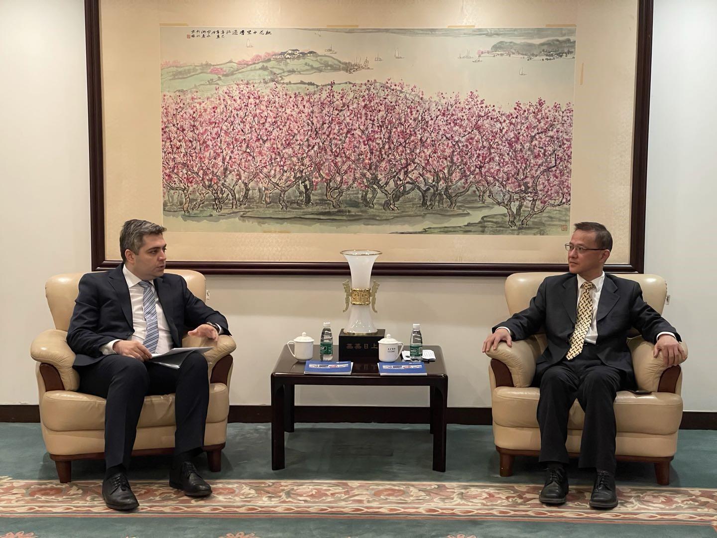 CCCMC Chairman Jiang Hui meets with Georgia Ambassador to China Archil ...